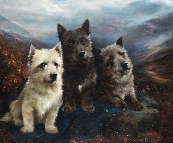 Bonhams : Lilian Cheviot (British, active 1894-1930) 'Wee three' - A ...