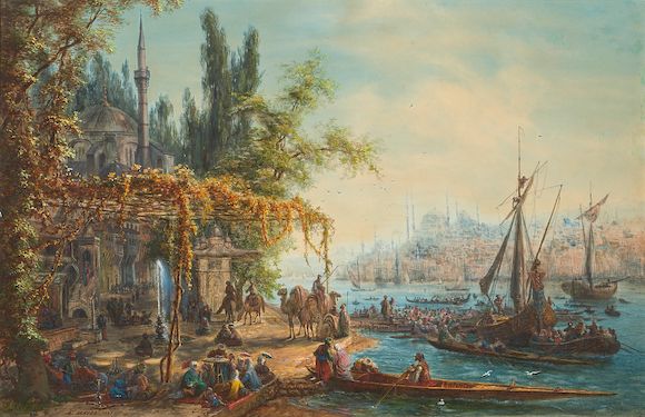 Bonhams : Auguste-Etienne-Francois Mayer (French, 1805-1880) A view of ...