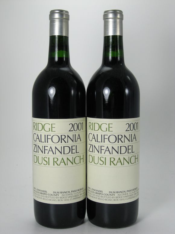 Bonhams : Ridge Zinfandel, Dusi Ranch 2001 (24)