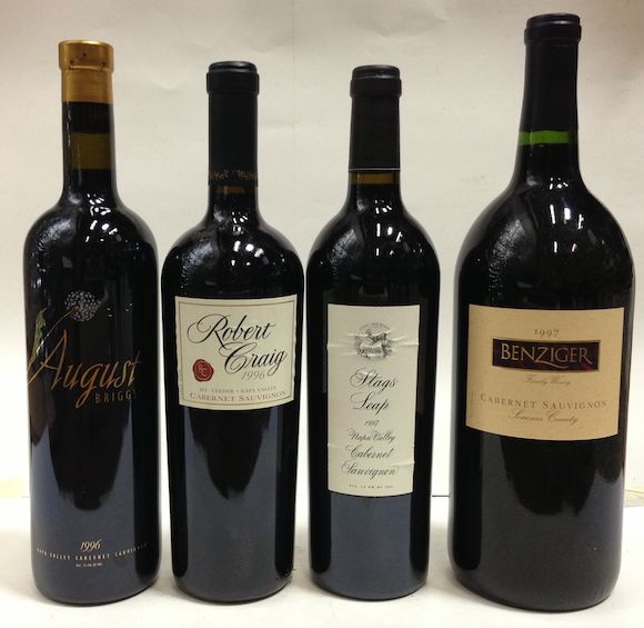 Bonhams : August Briggs Cabernet Sauvignon 1996 (8) Robert Craig ...