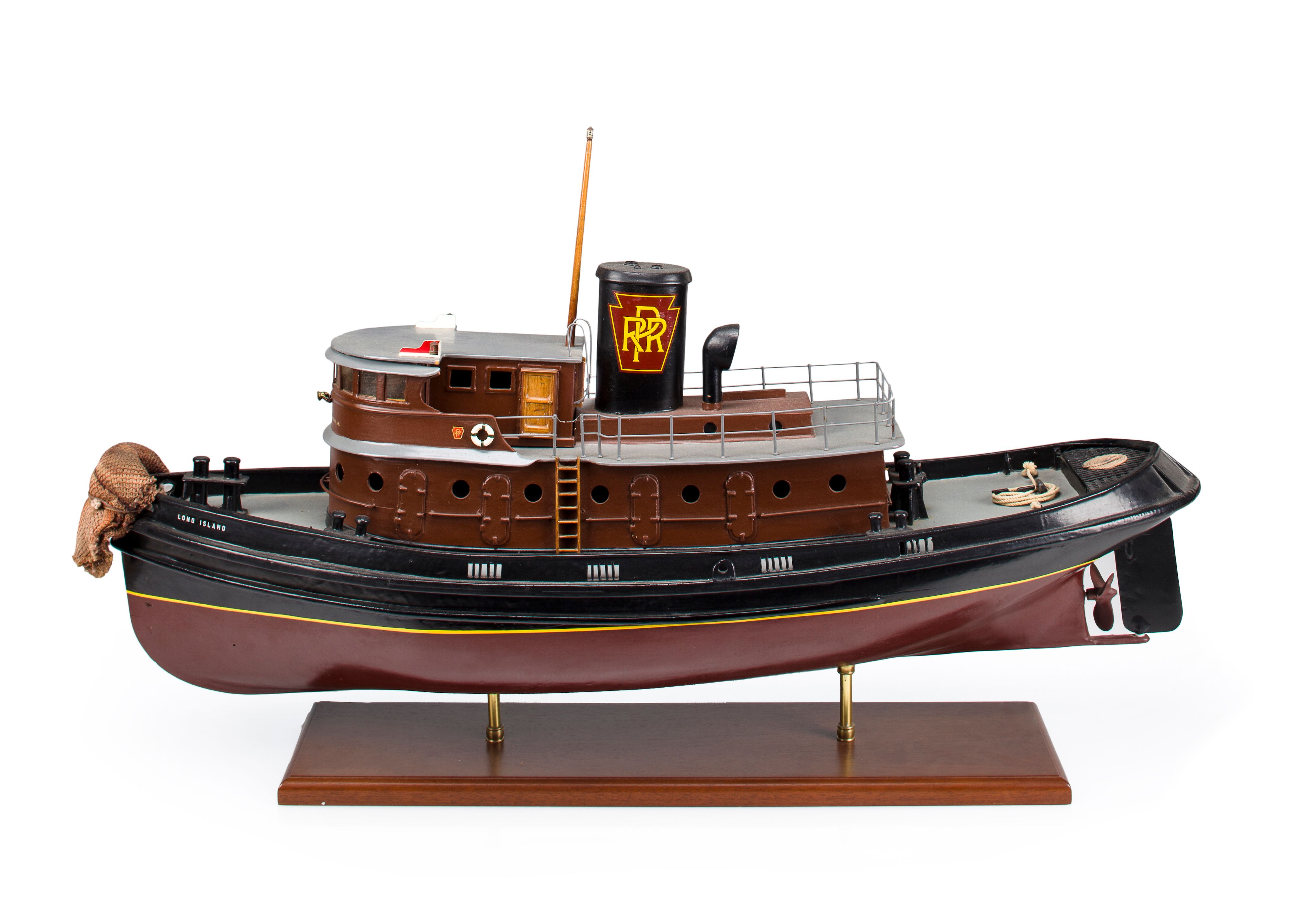 Bonhams : A scale model of the tug-boat Long Island 20th century 37 in ...