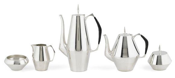 Bonhams : A John Prip for Reed & Barton sterling five-piece coffee and ...