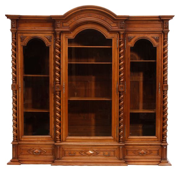 Bonhams : A North European Baroque style walnut bookcase