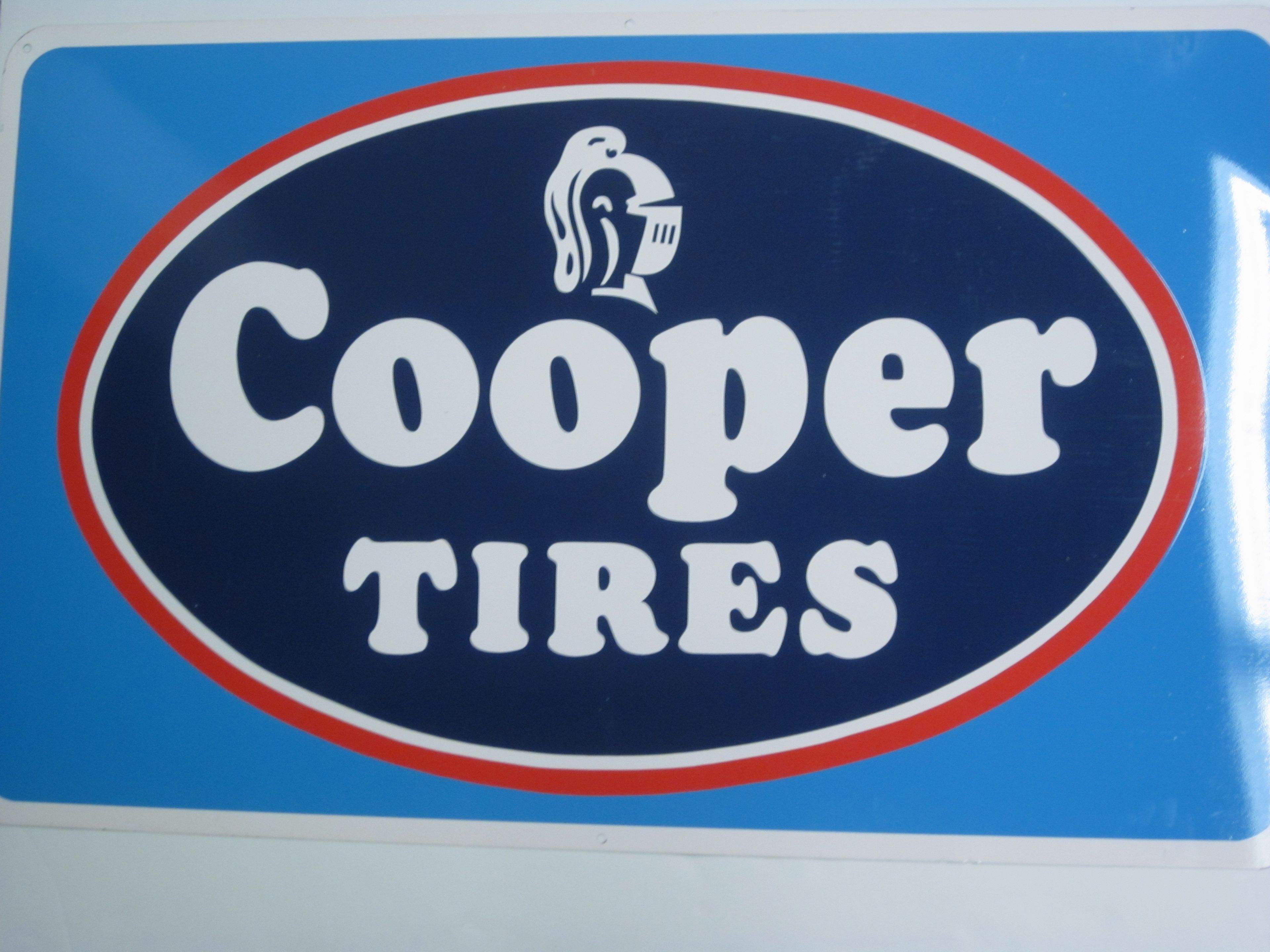 Bonhams Cars : A NOS Cooper tires sign, c. 1960s,