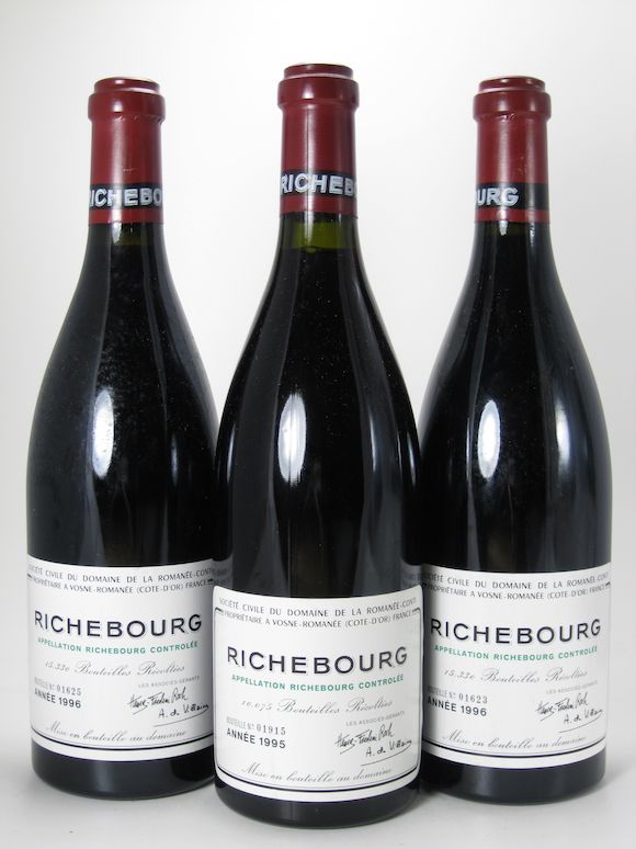 Bonhams : Richebourg, DRC 1995 (3)Richebourg, DRC 1996 (3)