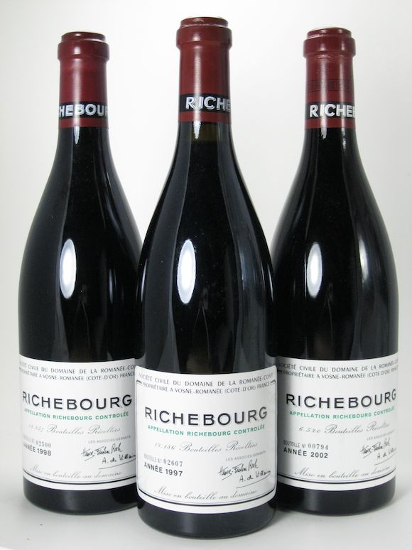 Bonhams : Richebourg, DRC 1997 (2) Richebourg, DRC 1998 (3) Richebourg ...