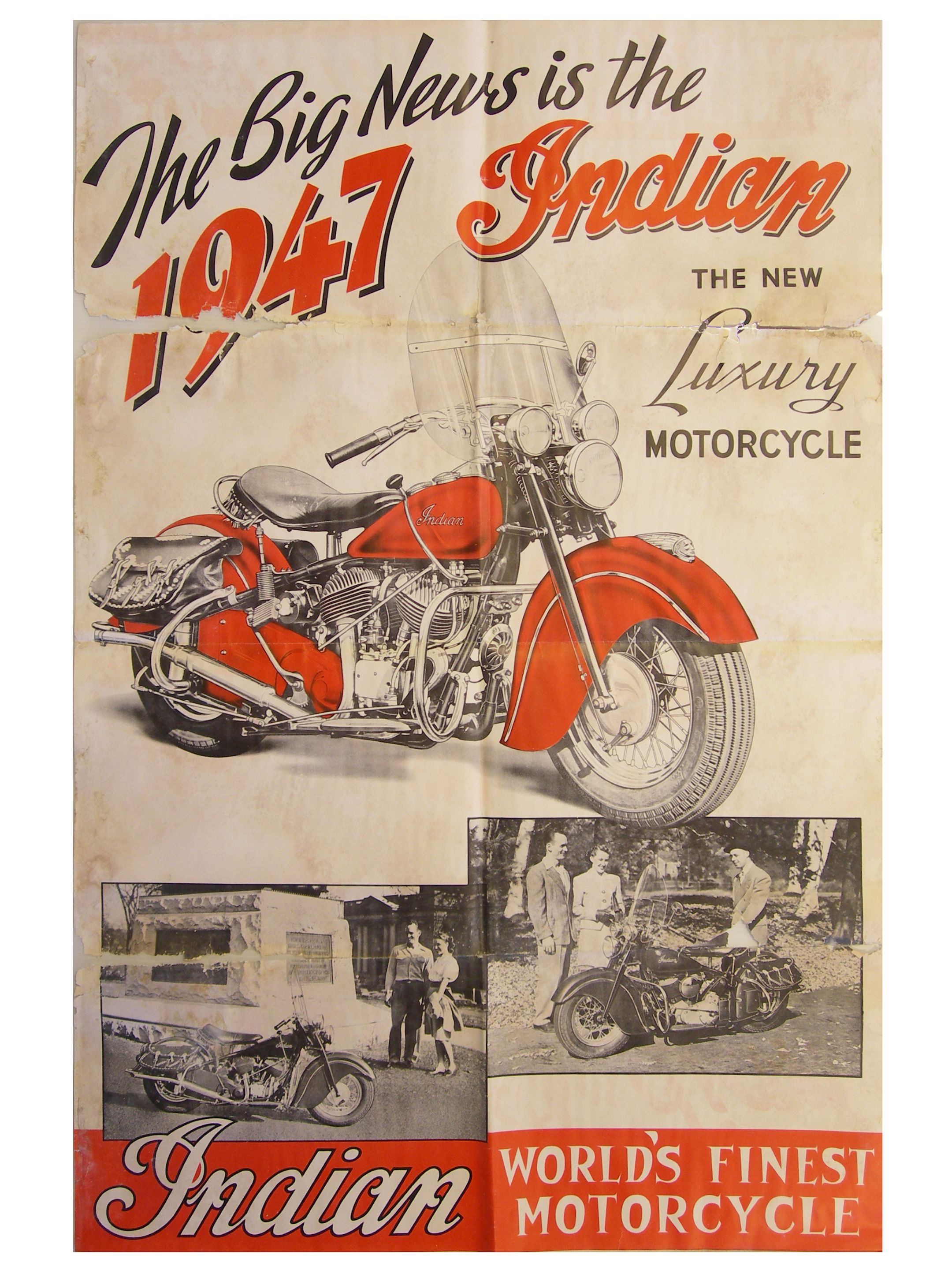 Bonhams Cars : An Indian Motorcycle, "The Big News is The 1947 Indian ...