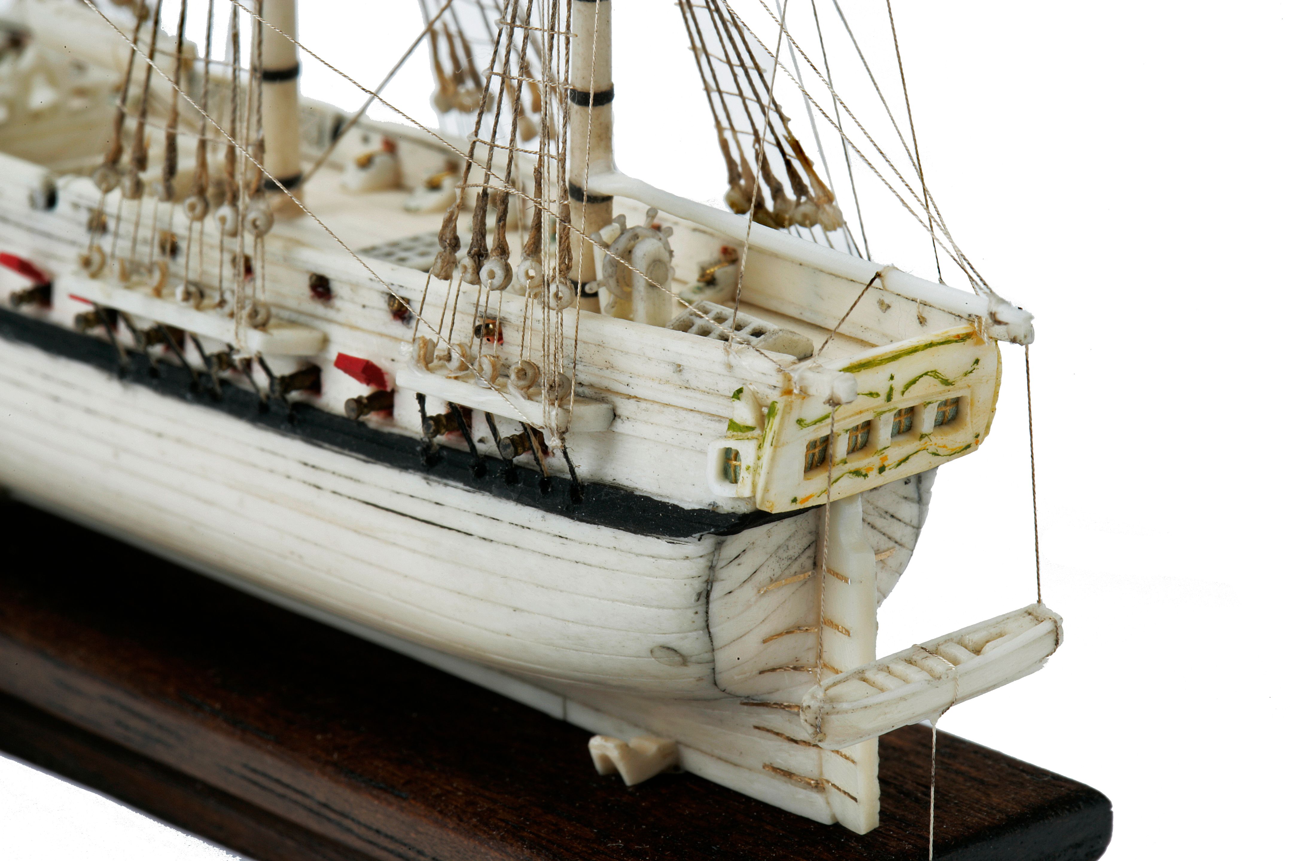Bonhams : A miniature Napoleonic Prisoner of War model of a 46-gun ...