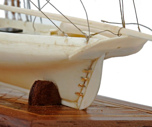 Bonhams : A miniature model of a gaff rigged cutter yacht late 19th ...