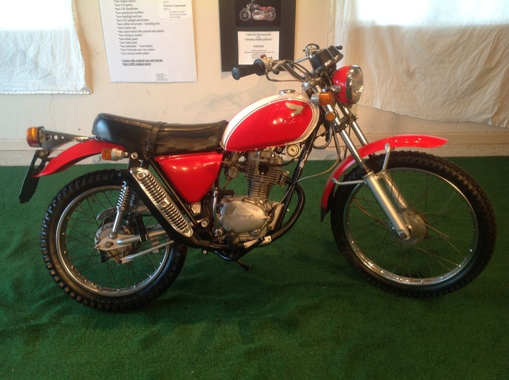Bonhams Cars : 1973 Honda SL125 Frame no. SL125S1128165