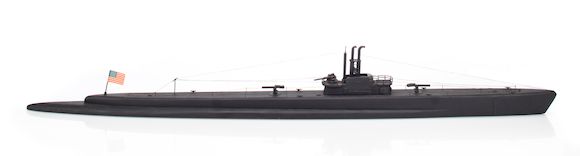 Bonhams : A waterline model of a Tench class submarine circa 1944 47-1/ ...
