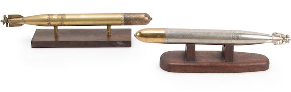 Bonhams : Four U.S. Navy Machinist Mate's torpedo models circa 1944 15 ...