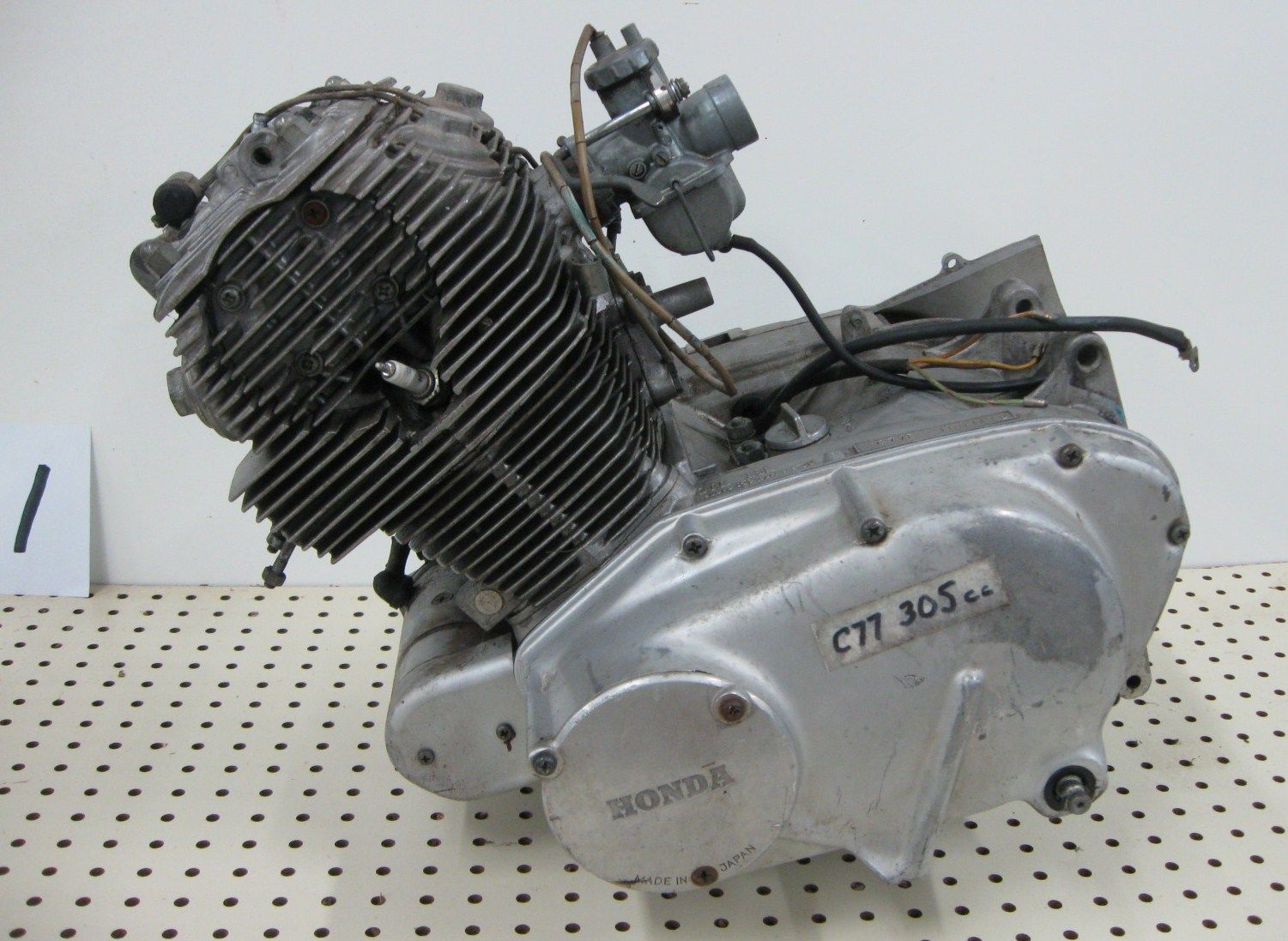 Bonhams Cars : A C-77 Honda Dream touring engine,