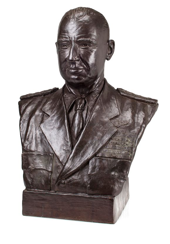 Bonhams : S. Kawamura (Japanese) A bronze bust of Admiral J.J.(Jocko ...
