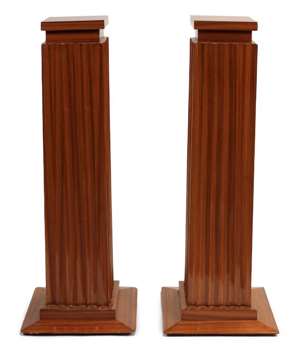 Bonhams : A pair of Art Deco style fluted columns