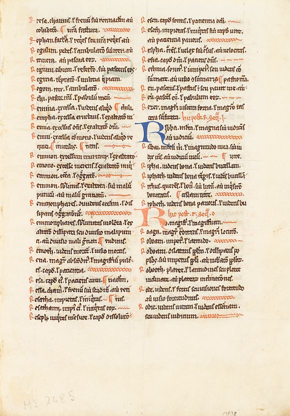 Bonhams : LANGTON, STEPHEN. c.1150-1228. Latin manuscript on vellum, a ...