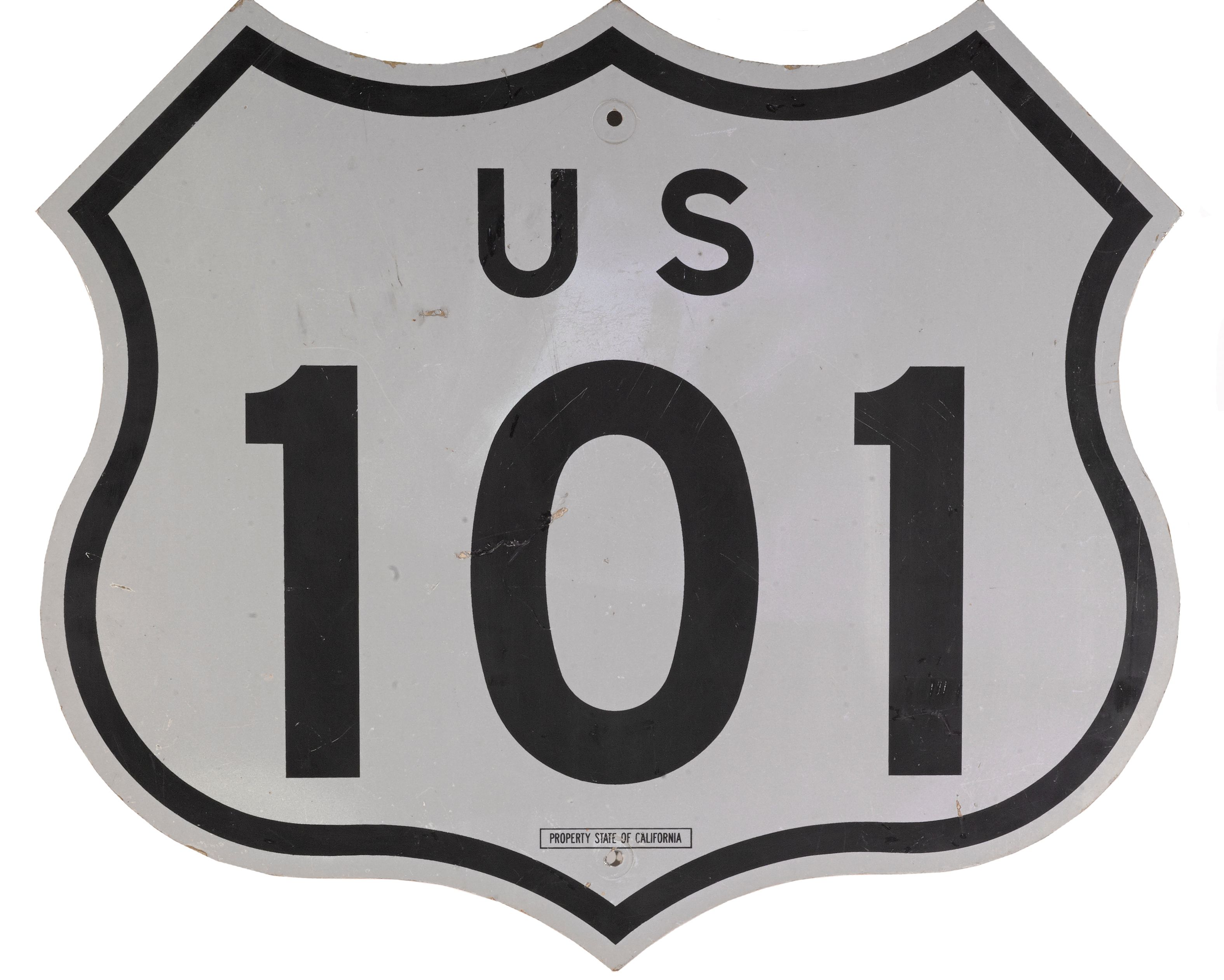 Bonhams Cars : A California 101 El Camino Real road sign,