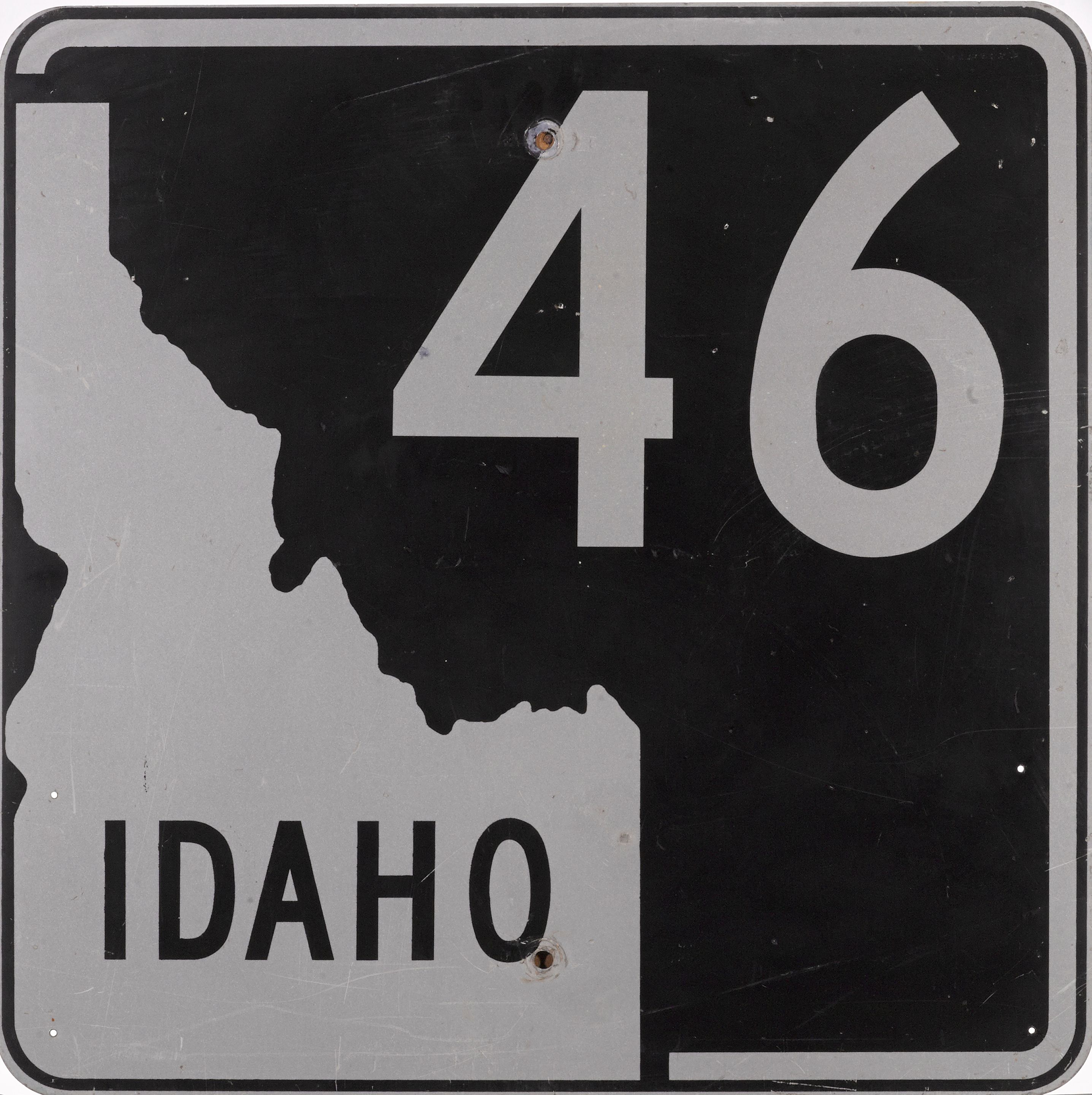 Bonhams Cars : A vintage Idaho Highway 46 road sign,