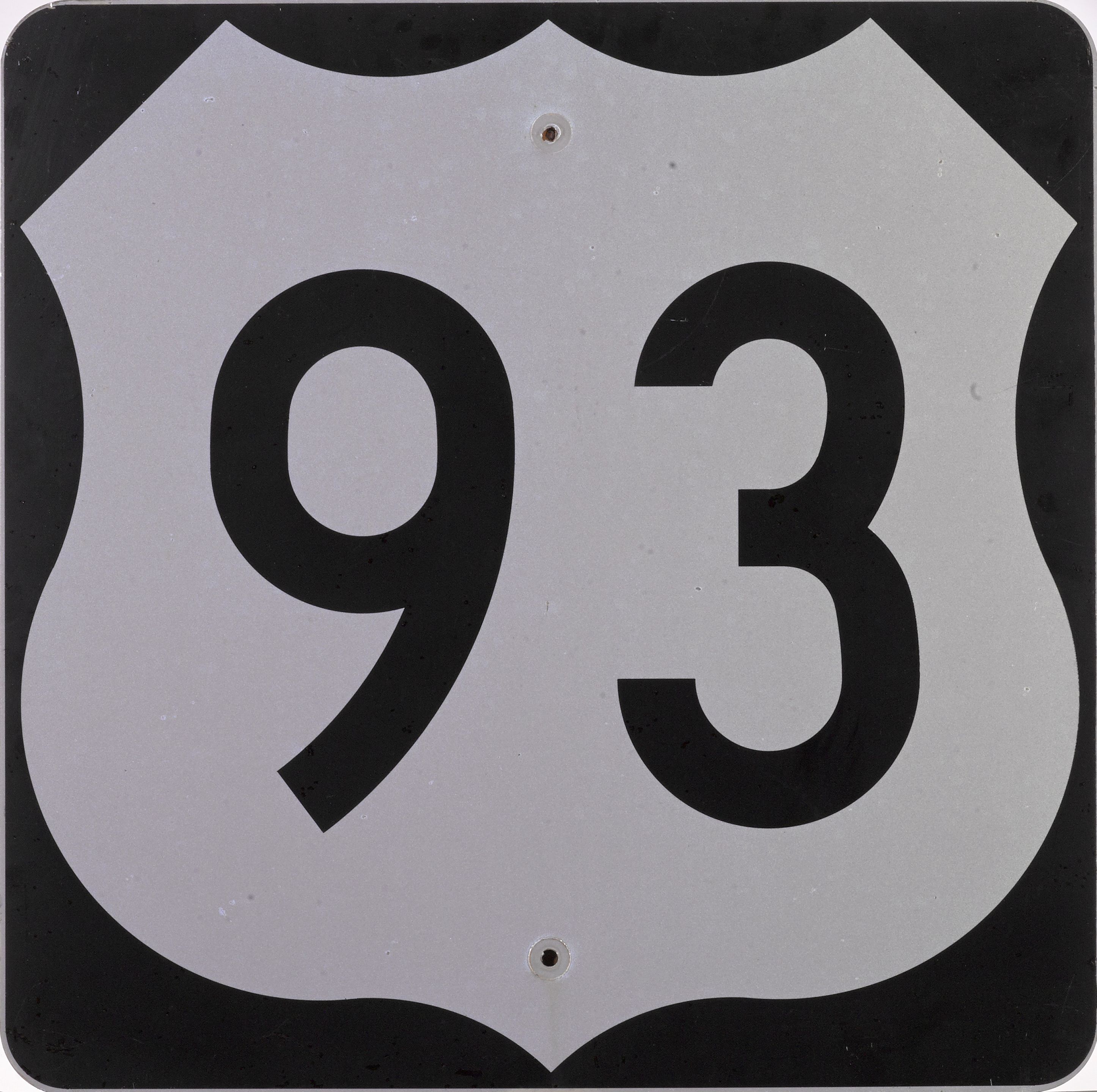 Bonhams Cars : A US Las Vegas Highway 93 road sign,