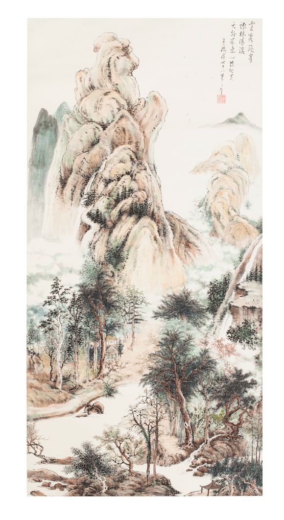 Bonhams : Wang Limei (born 1921) Two hanging scrolls