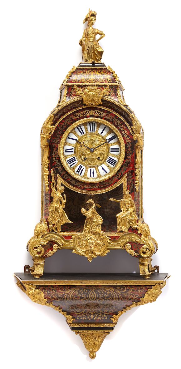 Bonhams : A Régence style gilt bronze, brass boulle marquetry and shell ...