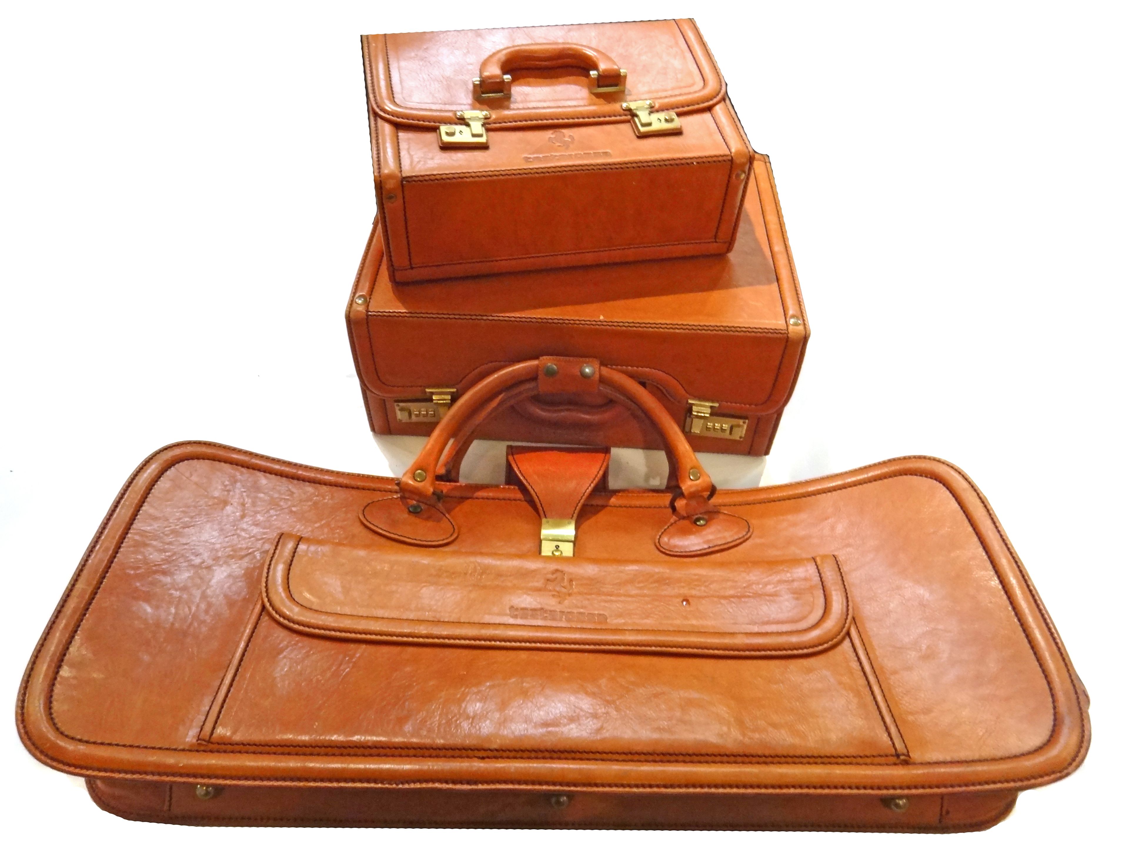 Bonhams Cars : A 3 piece Ferrari Testarossa luggage set by Schedoni ...