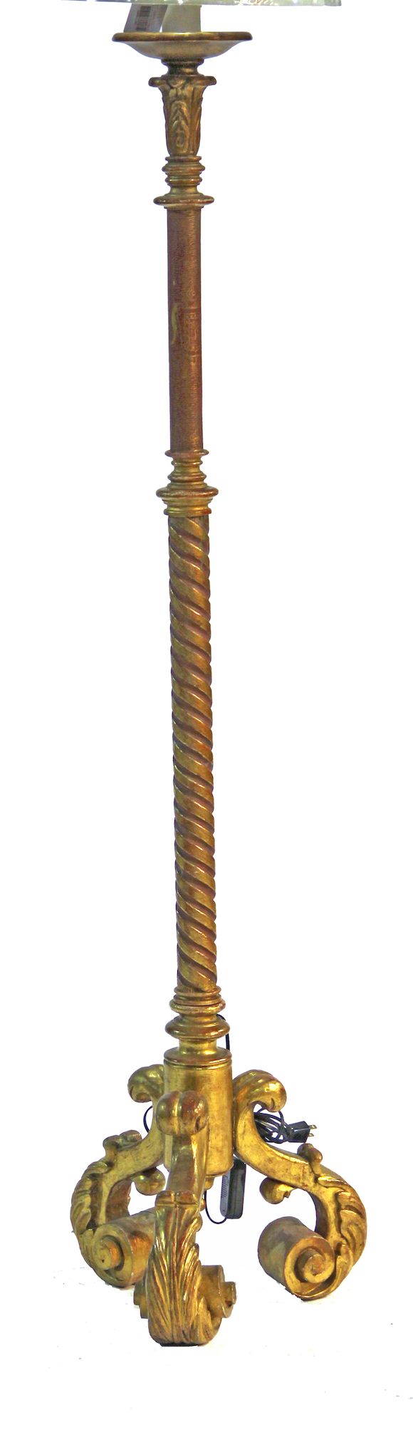 Bonhams : A Baroque style giltwood floor torchere second quarter 20th ...