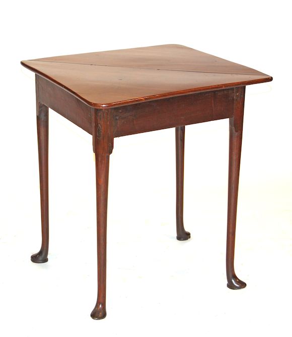 Bonhams : A George II mahogany handkerchief table late 18th century