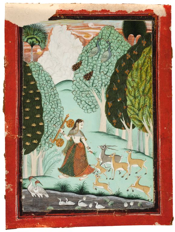 Bonhams : An illustration from a ragamala series Todi ragini Bundi ...