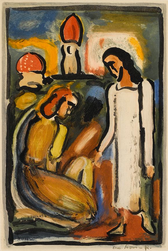 Bonhams : Georges Rouault (1871-1958); Christ et Sainte Femme, from ...