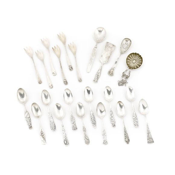 Bonhams : An assembled group of American sterling silver flatware by ...