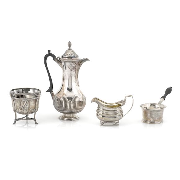 Bonhams : An assembled group of Georgian/Regency sterling silver ...