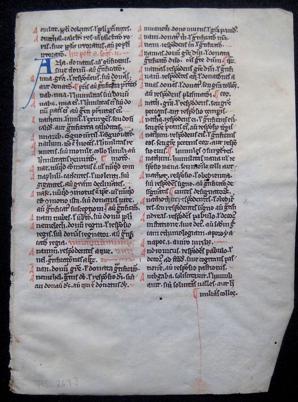 Bonhams : LANGTON, STEPHEN. c.1150-1228. Latin manuscript on vellum, a ...
