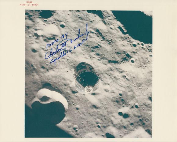 Bonhams : CASPER IN LUNAR ORBIT. Color photograph, 8 x 10 inches, with ...