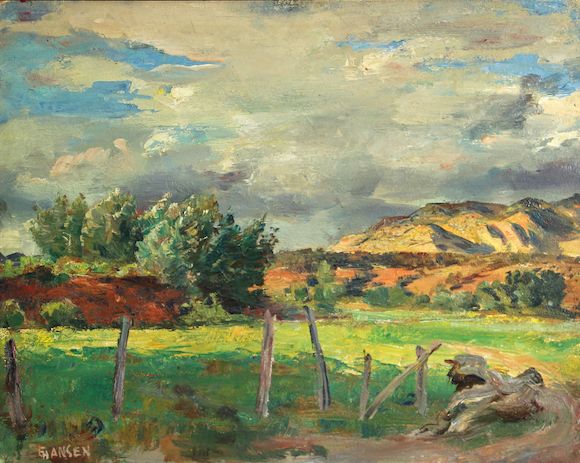 Bonhams : Ejnar Hansen (Danish/American, 1884-1965) Southwest landscape ...
