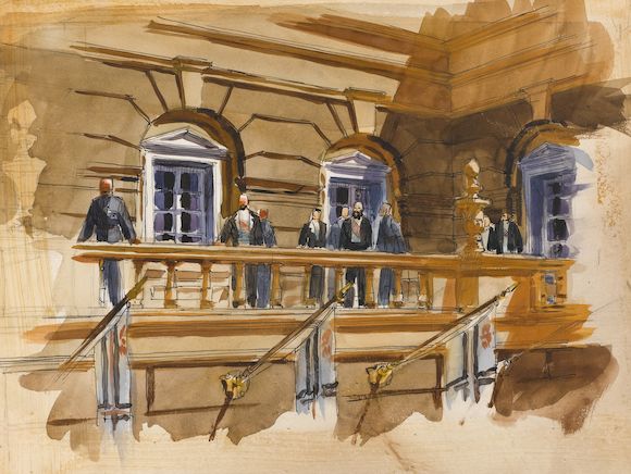 Bonhams : A scene study for Lawrence of Arabia