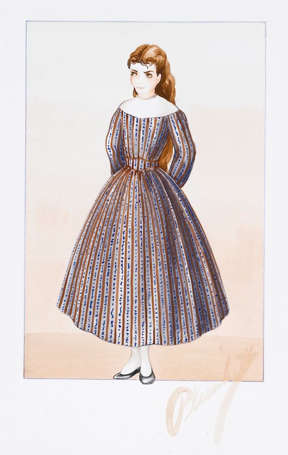 Bonhams : A Walter Plunkett costume design for Margaret O'Brien in ...