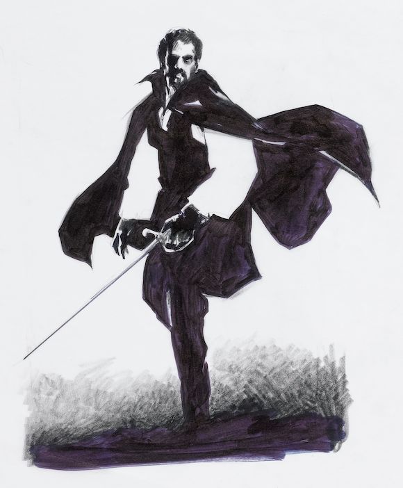 Bonhams : A group of concept art for The Count of Monte Cristo