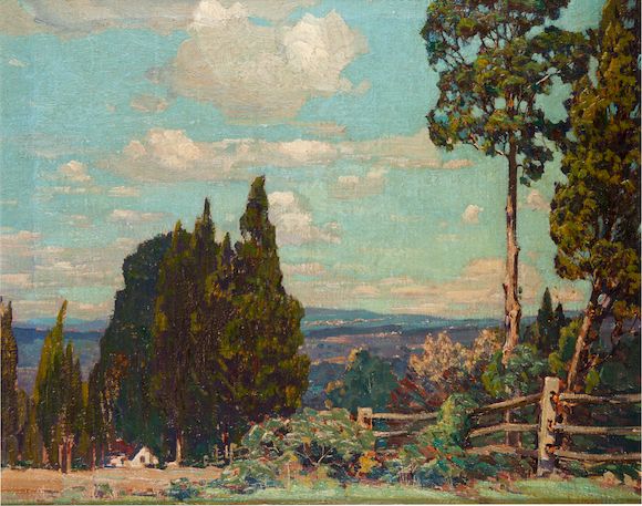 Bonhams : Gustave Cimiotti (American, 1875-1969) September morning 19 x ...
