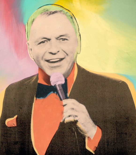 Bonhams : A pop art portrait of Frank Sinatra by Steve Kaufman