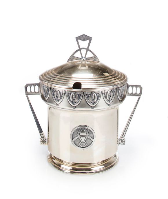 Bonhams : A German silverplate Jugendstil covered punchbowl no maker's ...