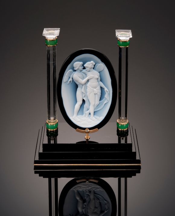 Bonhams : Two-Color Agate CameoPsyche and Amor by Erwin Pauly and ...