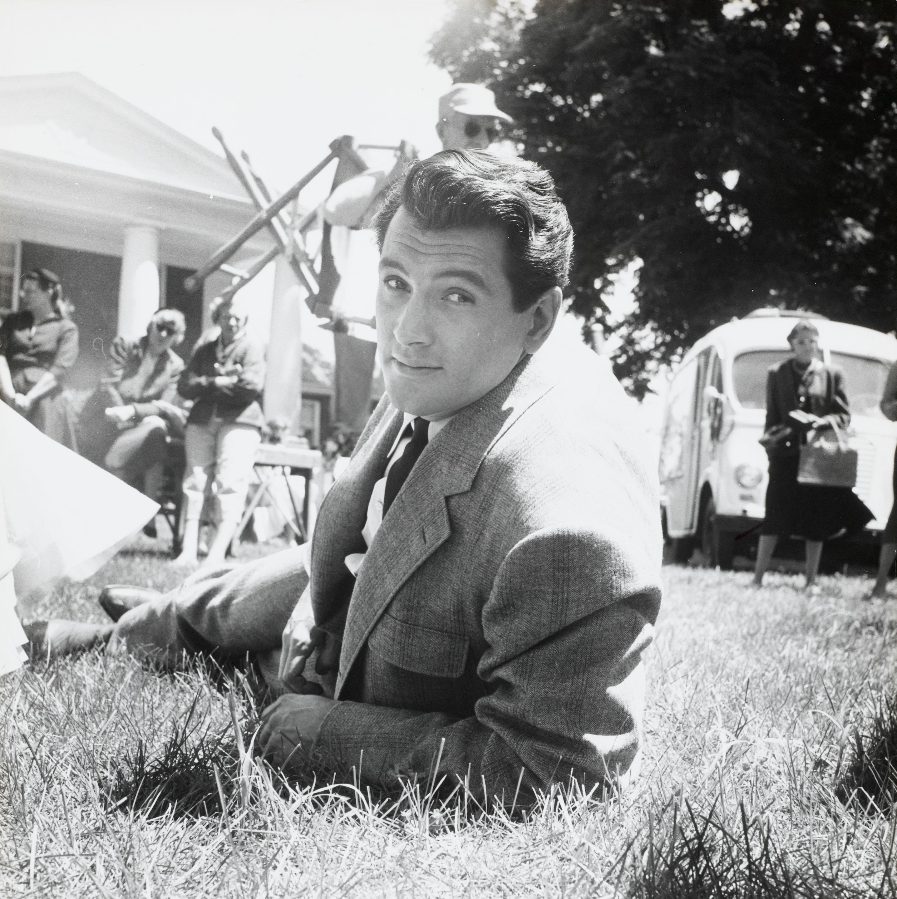 A Peter Basch photograph of Rock Hudson on the set of Giant - auctions ...