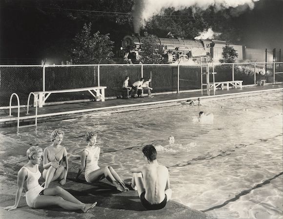 Bonhams : O. Winston Link (1914-2000); Swimming Pool, Welch, West Virginia;