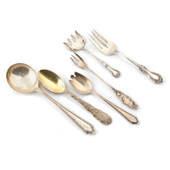 Bonhams : An assembled group of American sterling silver place setting ...