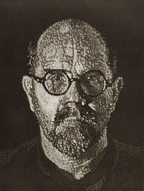Bonhams : Chuck Close (born 1940); Self-Portrait I (Dots);