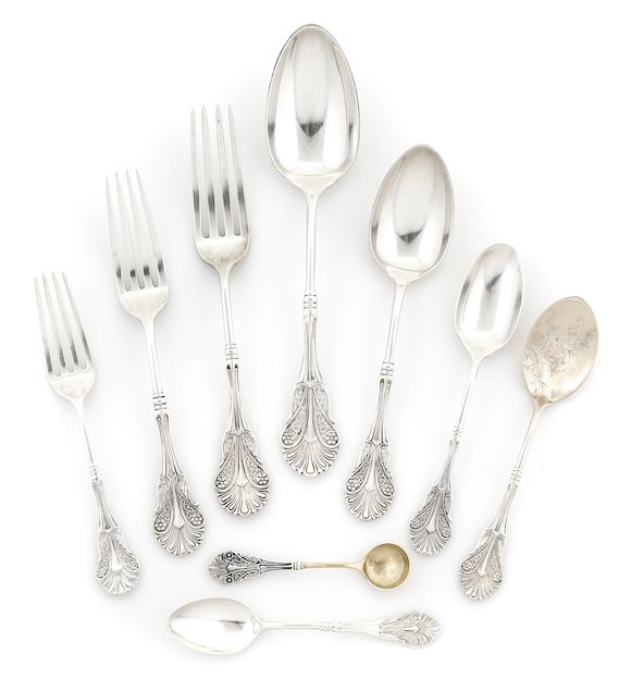 Bonhams : An assembled American sterling silver part flatware service ...