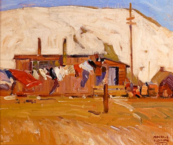 Bonhams : Maurice Logan (American, 1886-1977) A wash day (A wash out ...