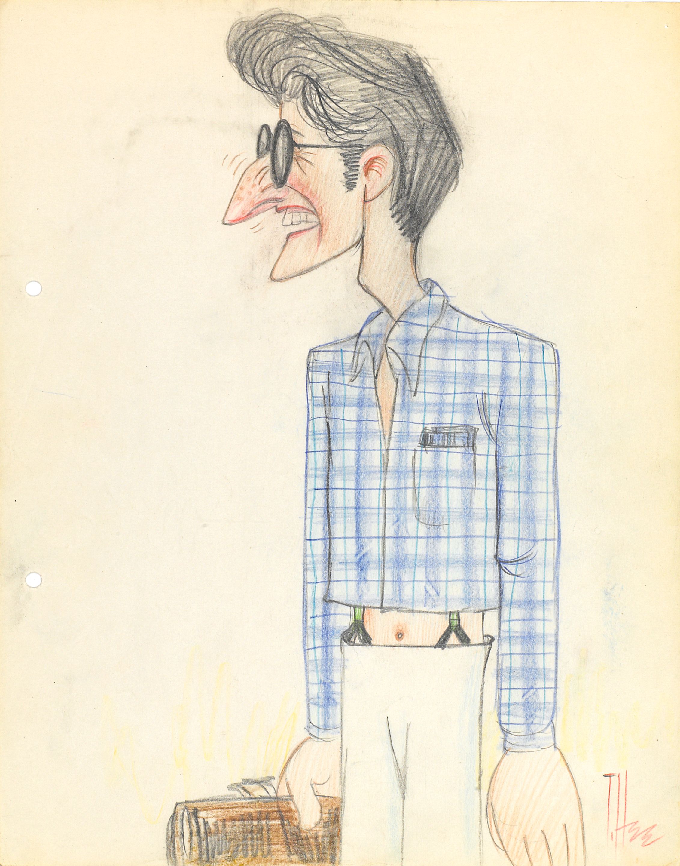 Bonhams : A collection of 15 T. Hee caricature drawings of animators