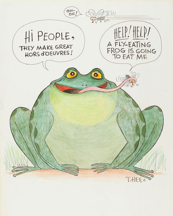 Bonhams : A large collection of T. Hee drawings